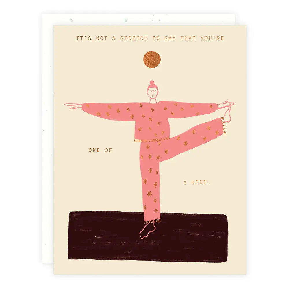 One of a Kind Yoga Lady Card – Love The Clutter